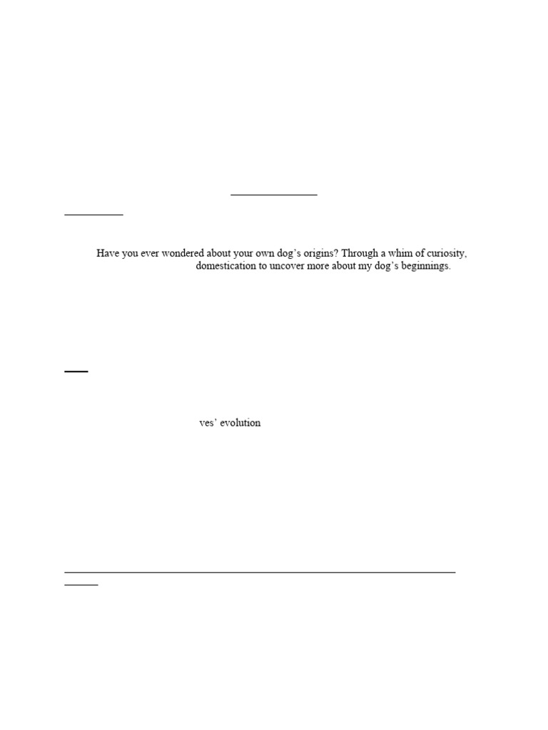 Informative Speech Final Outline | PDF | Dogs | Dog Breeds