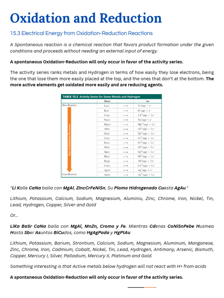 Oxidation and Reduction | PDF | Redox | Anode