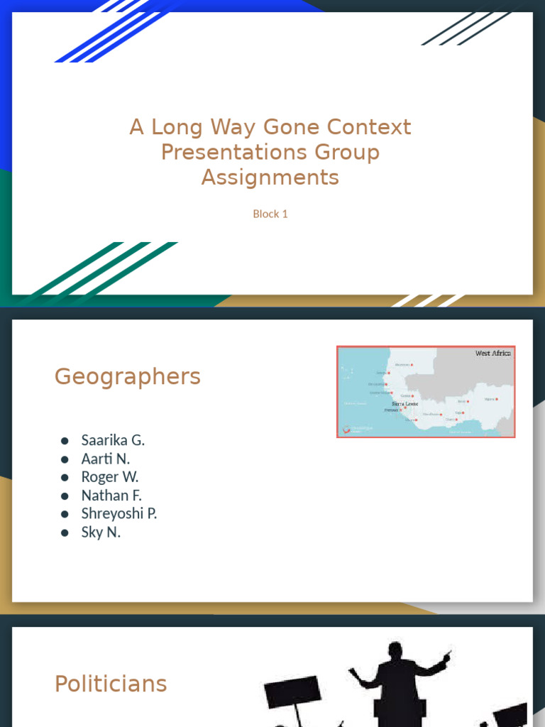 A Long Way Gone Group Assignments | PDF