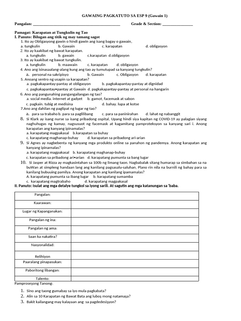 Esp 9 Las | PDF