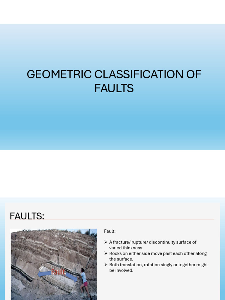 Geometric Fault Classification Guide | PDF | Fault (Geology) | Geology