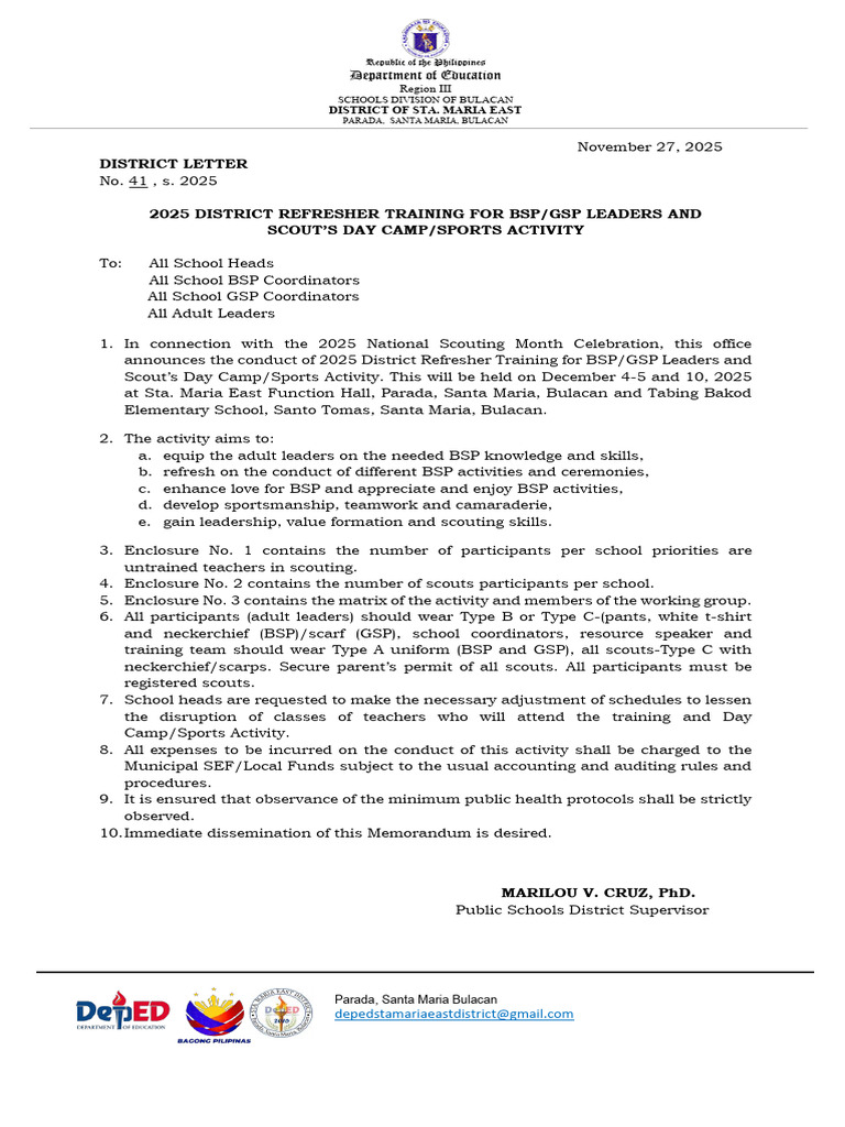 2025 BSP/GSP Leaders Training Event | PDF