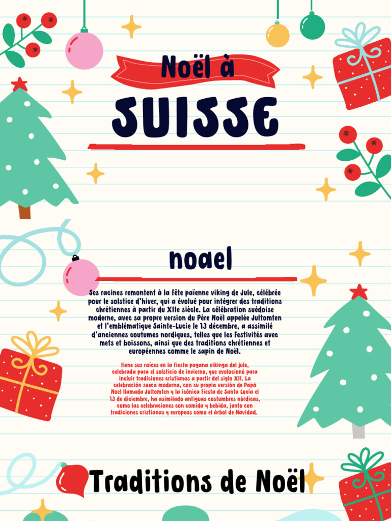 Presentación Diapositivas Feliz Navidad Ilustrativo Infantil Rojo y ...