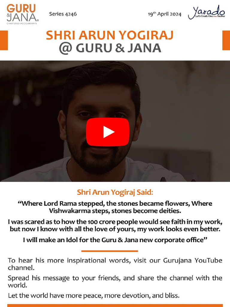 Series 4246_Shri Arun Yogiraj @ Guru & Jana | PDF