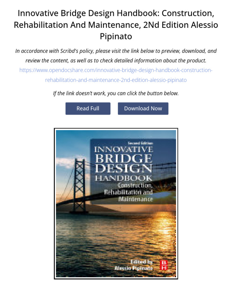 Innovative Bridge Design Handbook: Construction, Rehabilitation and ...