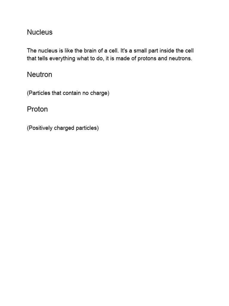 Nucleus | PDF