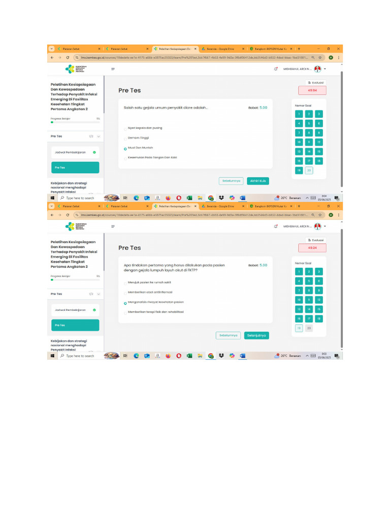 Pre Test Infeksi Emerging Angkatan 2 | PDF