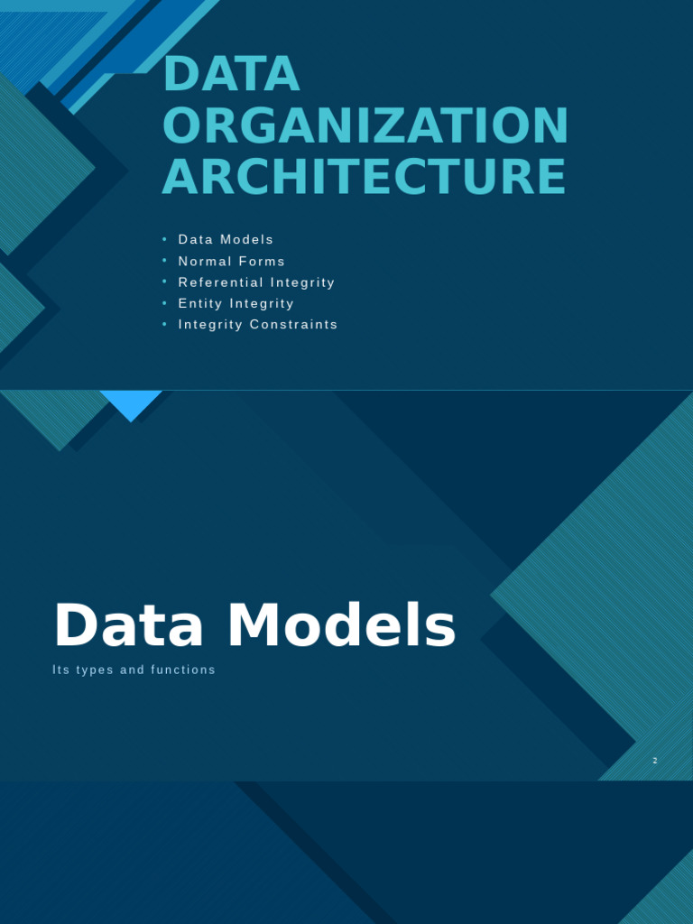 DATA ORGANIZATION ARCHITECTURE | PDF | Computing | Data Management Software