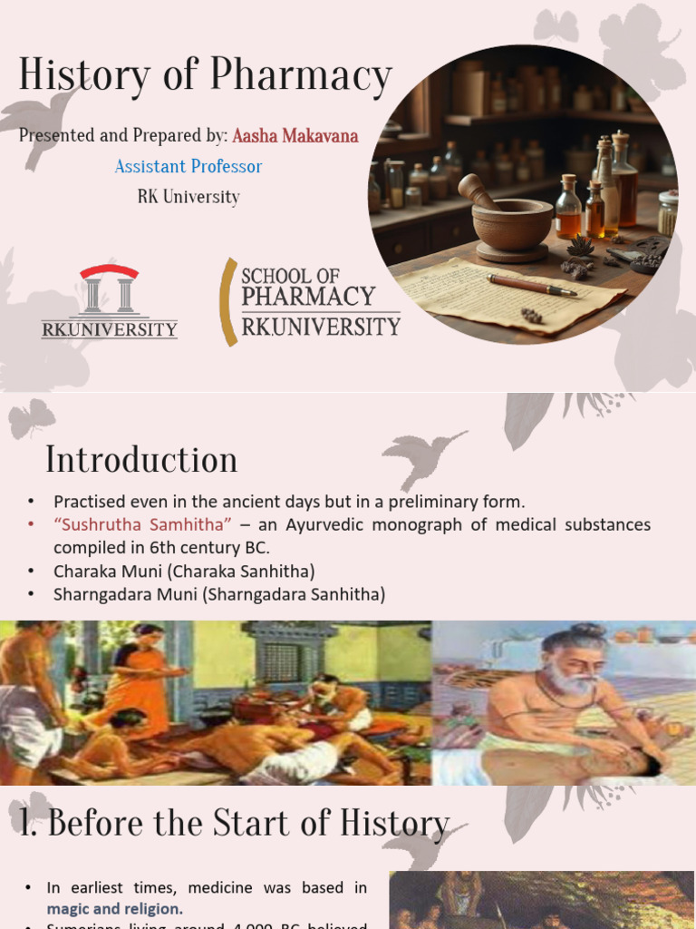 Evolution of Pharmacy Through History | PDF | Pharmacy | Health Care