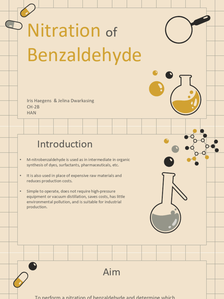 Copia de Nitration of benzaldehyde Iris&Jelina | PDF | Gas ...