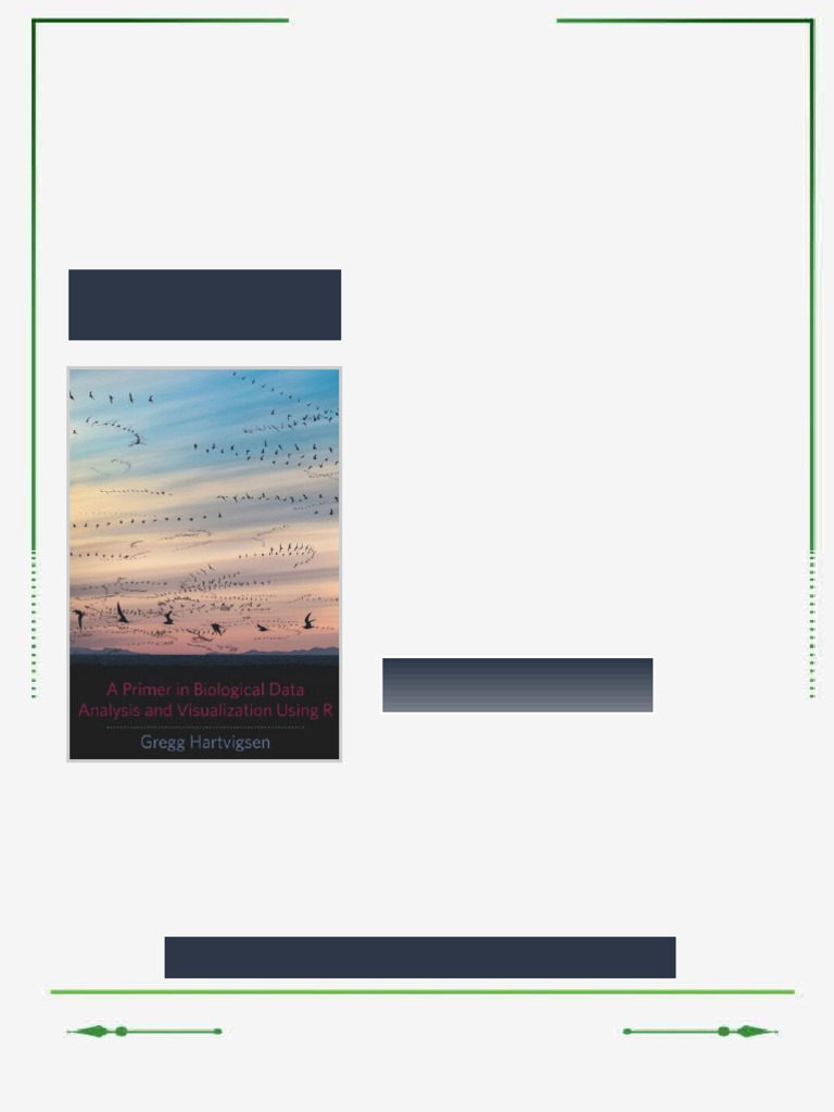 A Primer in Biological Data Analysis and Visualization Using R Gregg ...