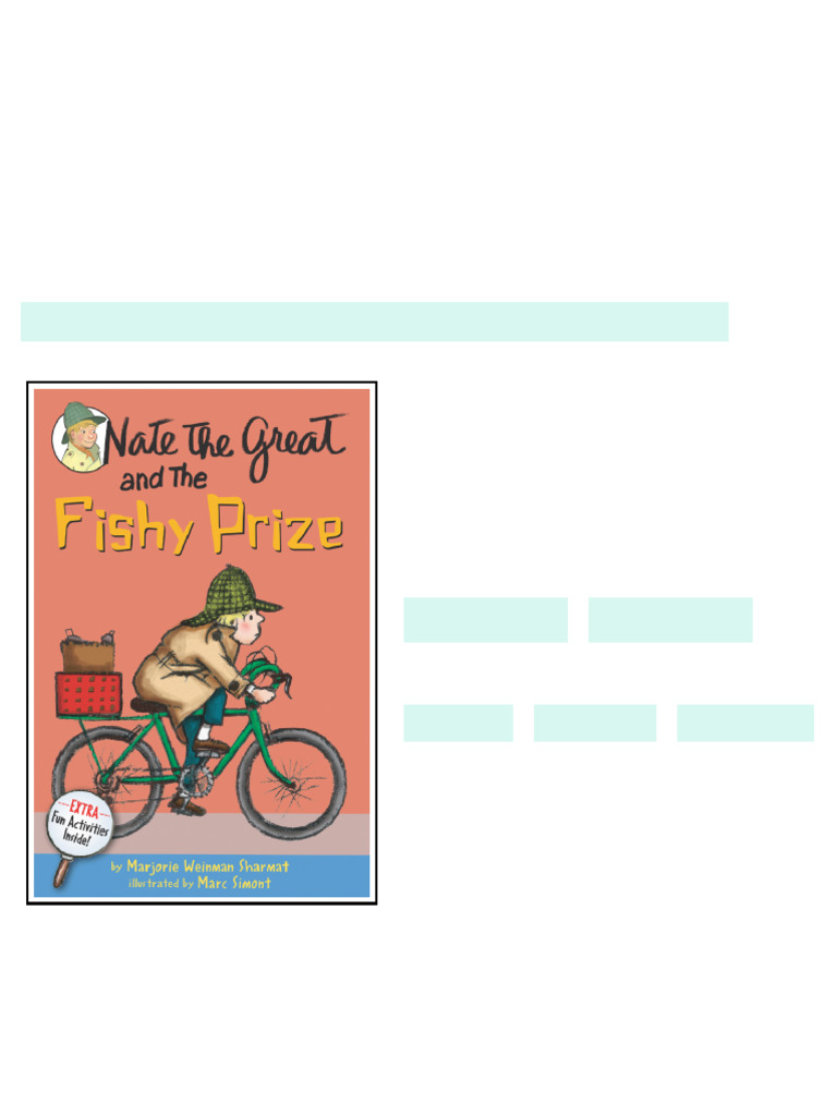 Nate The Great And The Fishy Prize Marjorie Weinman Sharmat - ebook and ...