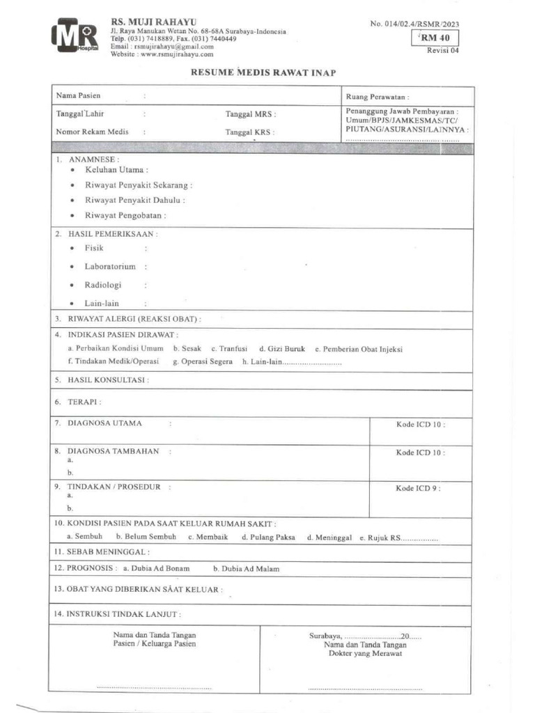 Rm 40 Kosongan | PDF