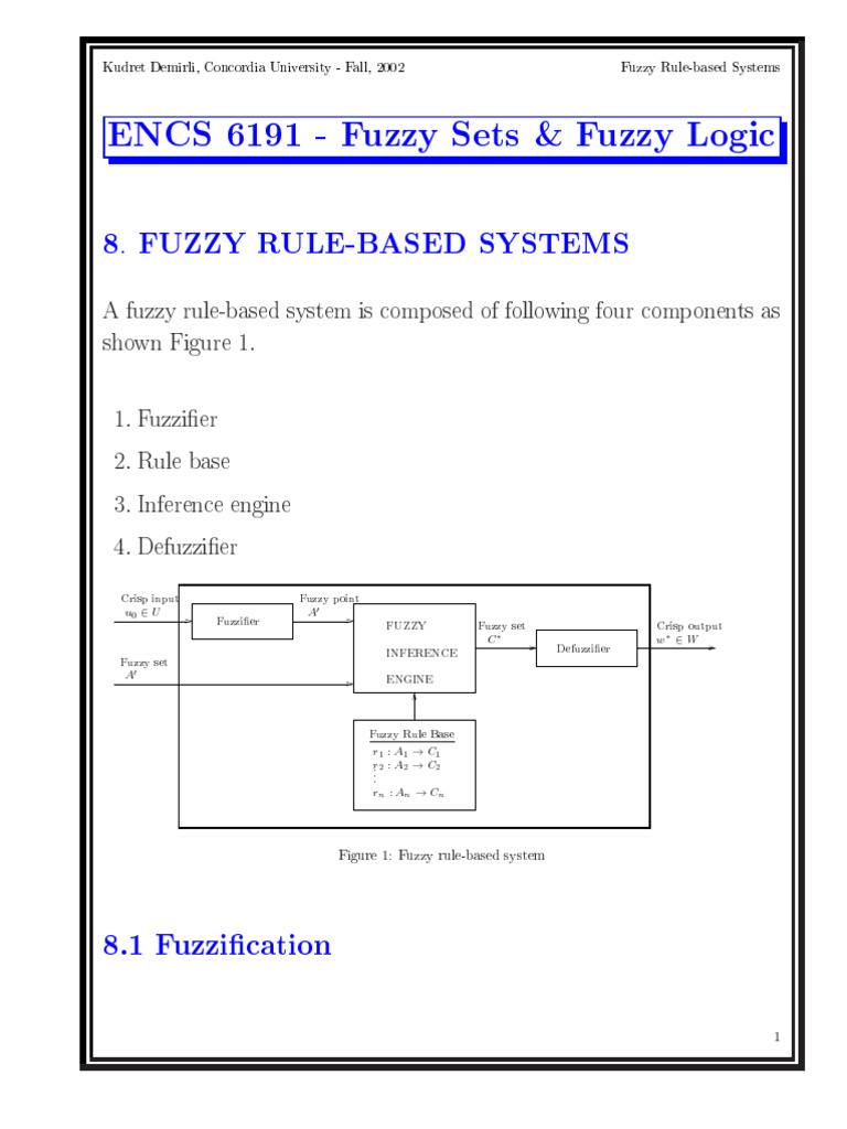 Fuzzy Rulebased Systems | PDF