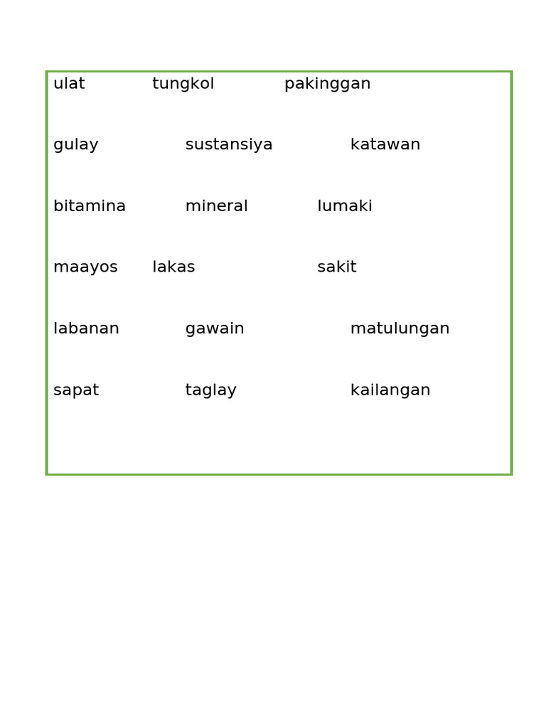 Filipino Reading | PDF