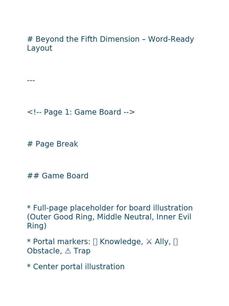 Beyond Fifth Dimension Printable | PDF