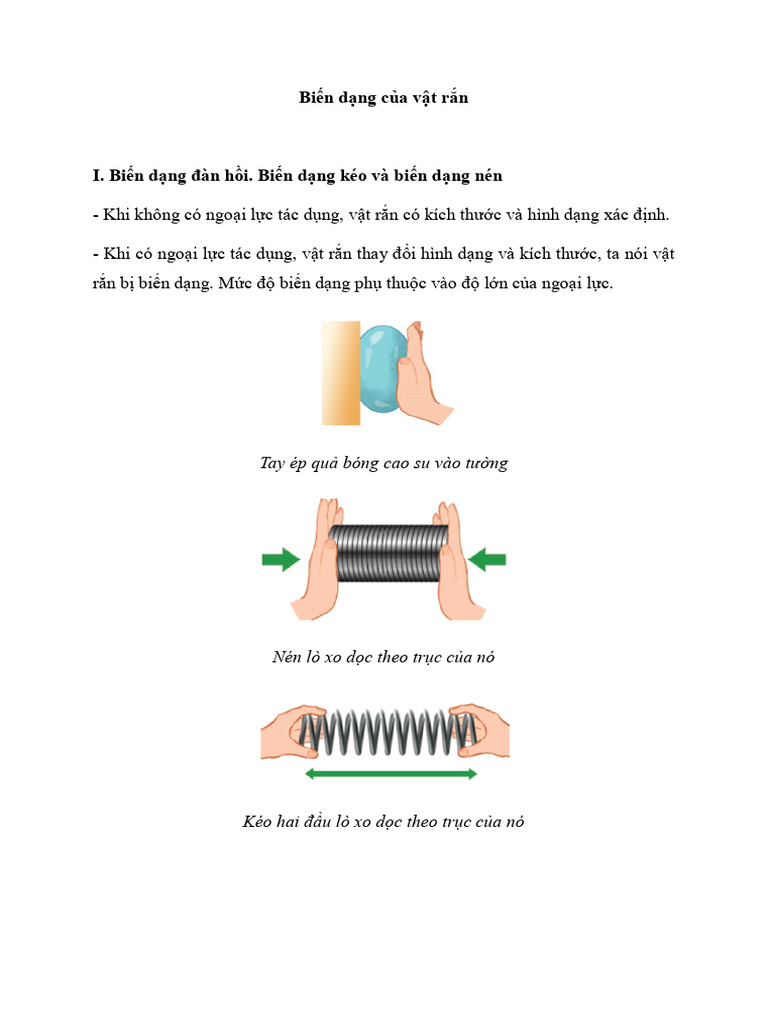 Lý 10 Biến Dạng Của Vật Rắn | PDF