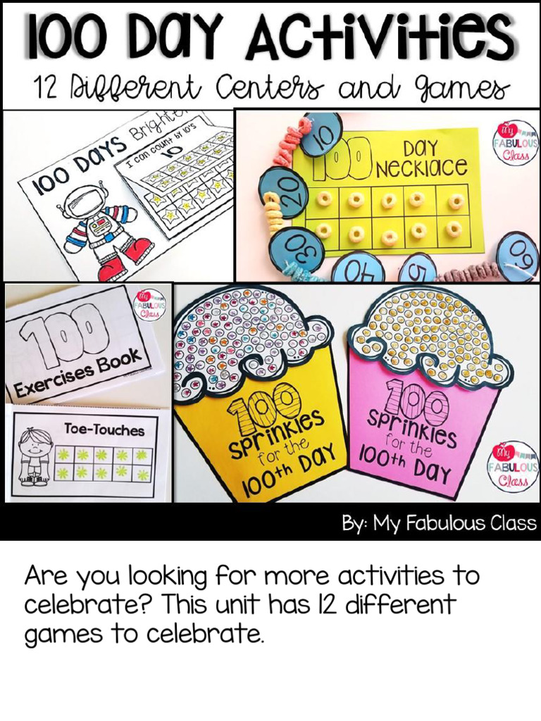 12 Fun Games for 100 Days Smarter | PDF
