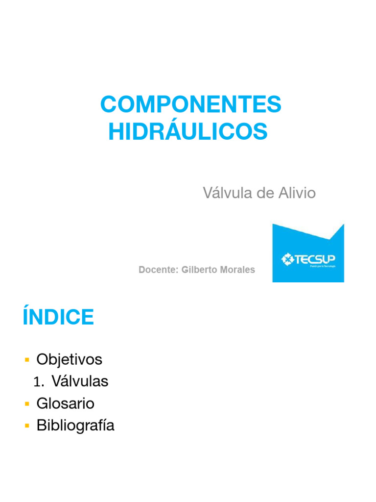 Funcionamiento de Válvulas de Alivio | PDF