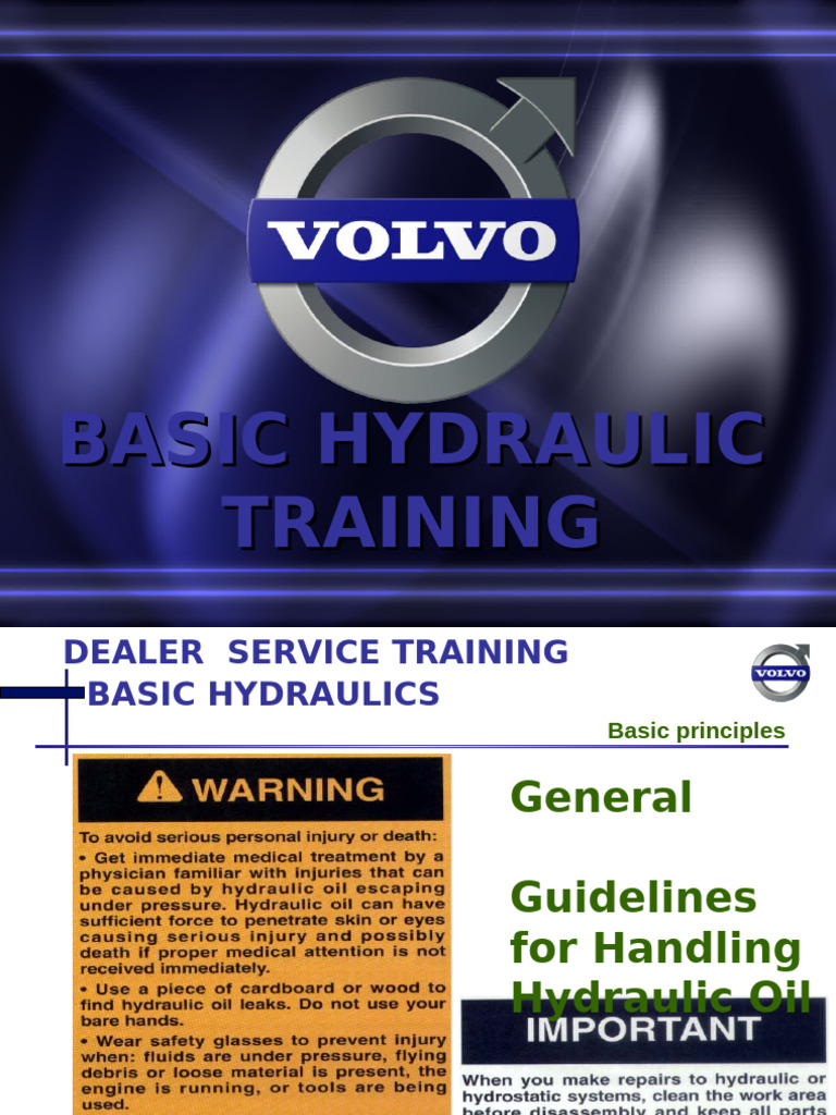 Basic Level 10. Principles of Hydraulics - Filters and Reservoirs (662 ...