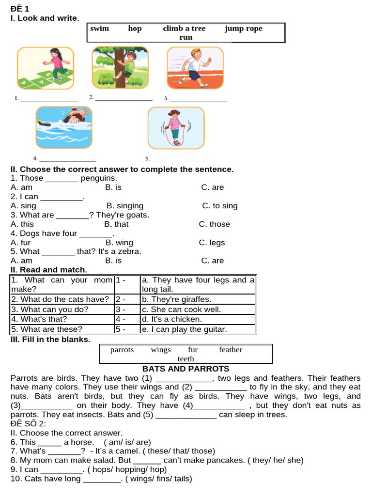 Swim Hop Climb A Tree Jump Rope Run | PDF