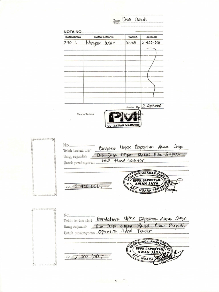 Contoh SPJ Opla Rawa Lanjutan | PDF