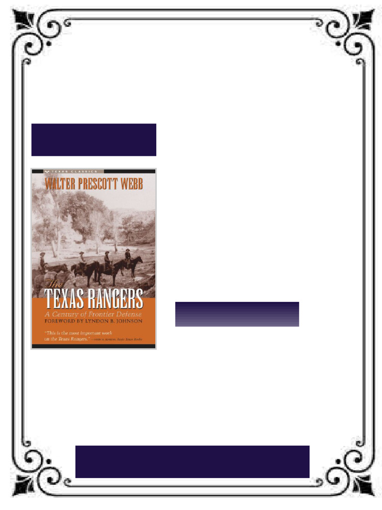 The Texas Rangers A Century of Frontier Defense 2nd Edition Walter ...