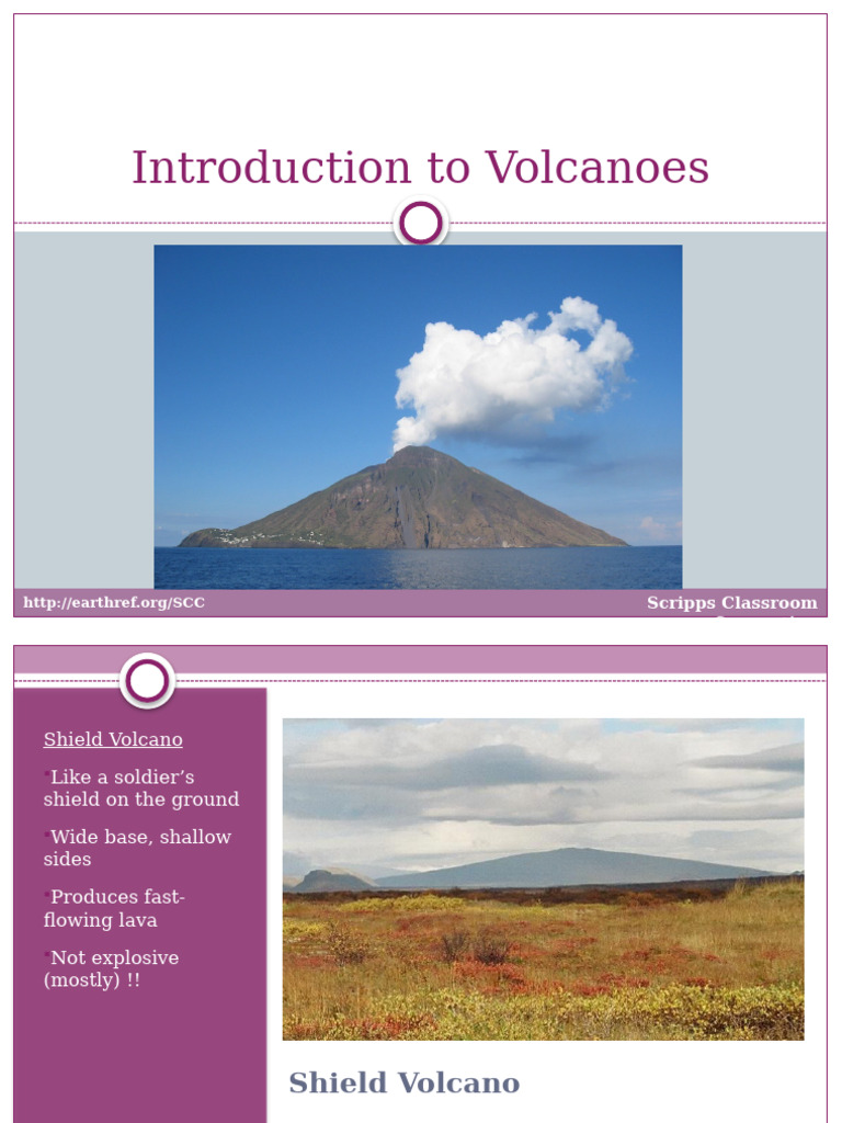 SCC Volcano Types GC | PDF | Lava | Volcano