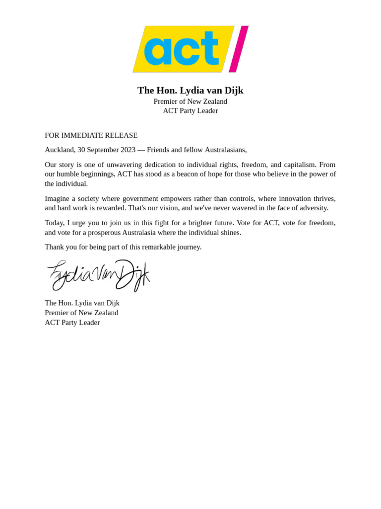 Public Statement Template | PDF