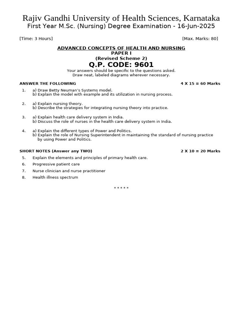 Pgnur - 9601 - Adv. Concepts of Health - Anttp (June-2025) - June-2025 ...