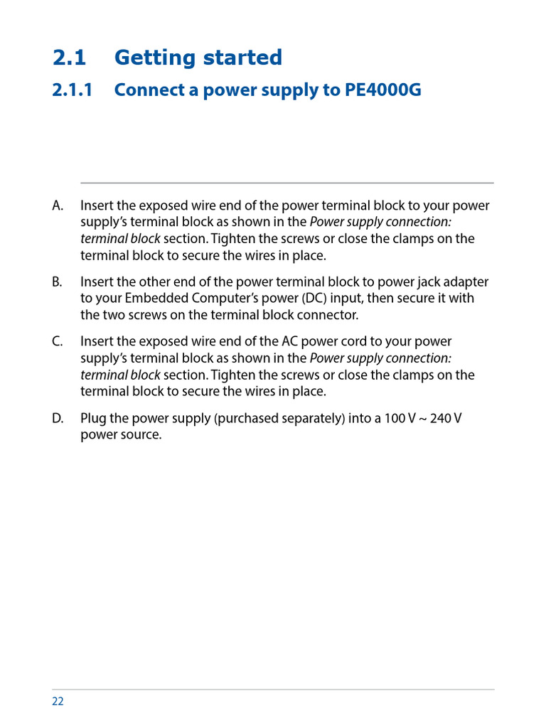 I.1.3. PE4000G Power Supply - ENG | PDF | Power Supply | Electrical ...