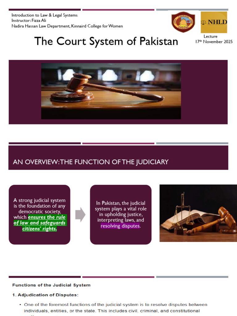Overview of Pakistan's Court System | PDF