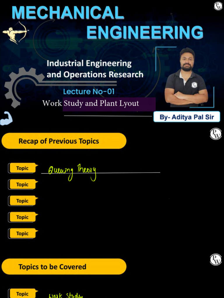 Work Study and Plant Lyout | PDF