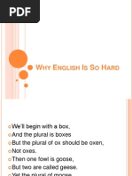 Why English Is So Hard Poem | PDF