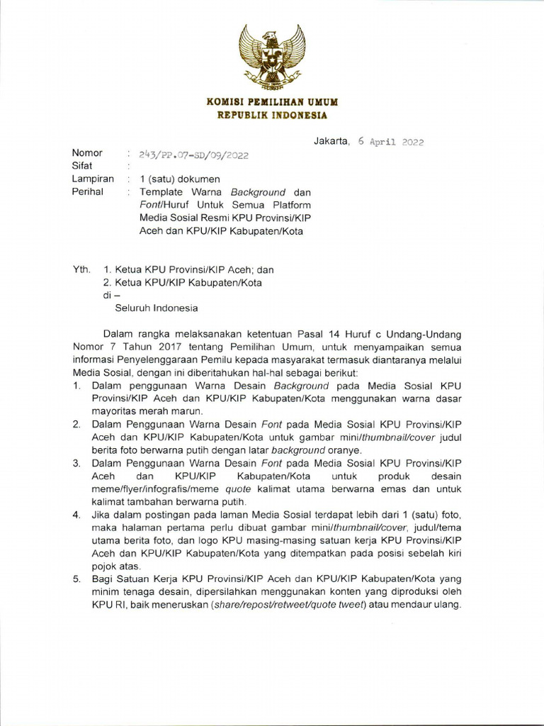 1660012033SE Ketua KPU RI Templete Warna Backgound Dan Font Huruf Utk ...