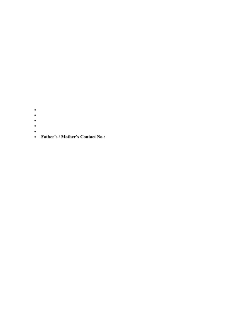 College Hostel Leave Application Form | PDF