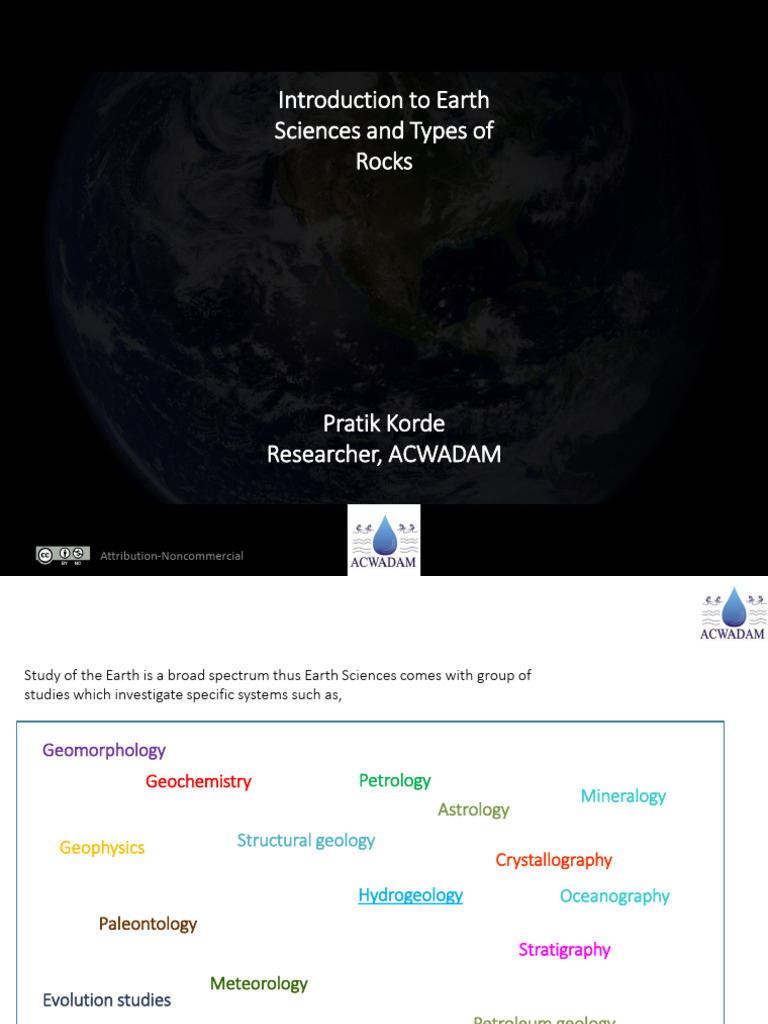 Introduction To Earth Sciences and Types of Rocks PK - 08072025 | PDF ...