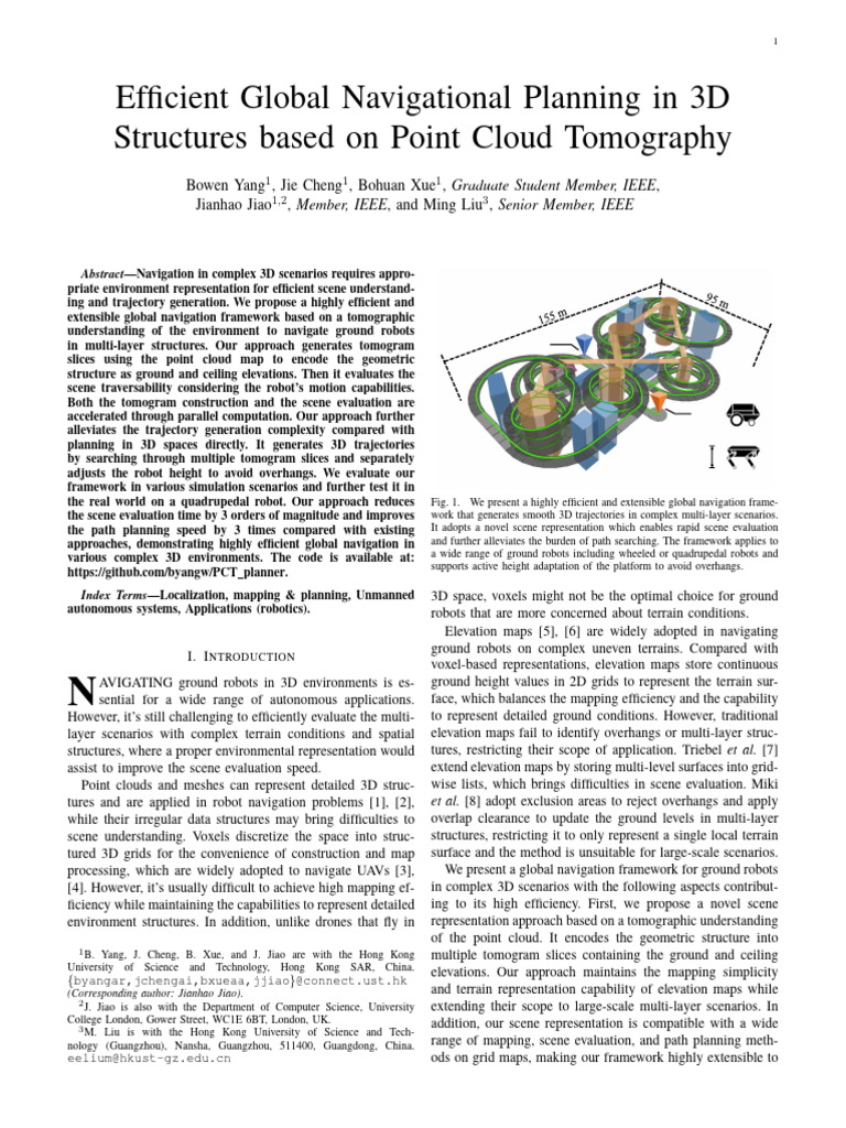 3D Navigation Framework for Robots | PDF | Tomography | 3 D Computer ...