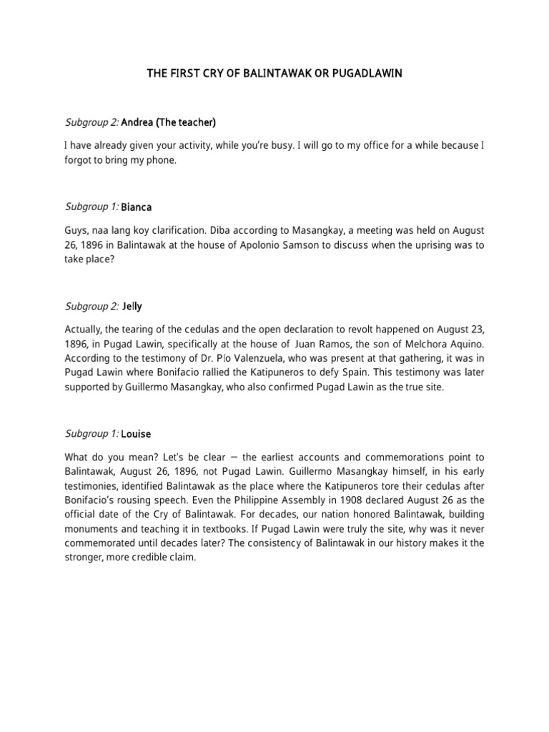 The First Cry o Wps Office | PDF | Philippines | Spanish East Indies