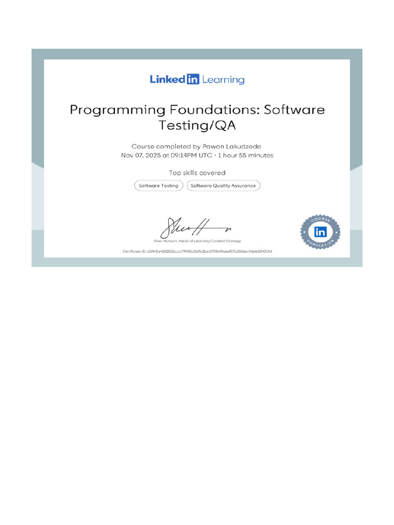 Programming Foundations Software Testing QA | PDF
