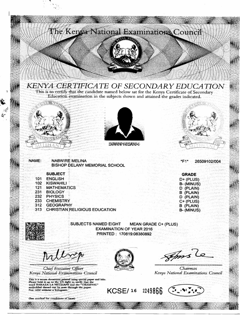 Secondary Certificate | PDF