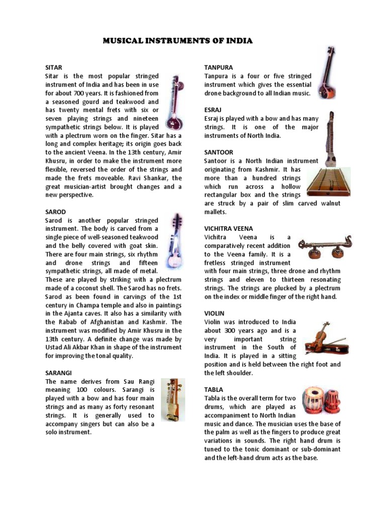 Musical String Instruments With Names