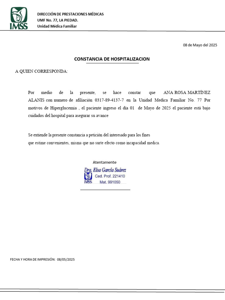 Ana Rosa Martinez Alanis Cons | PDF