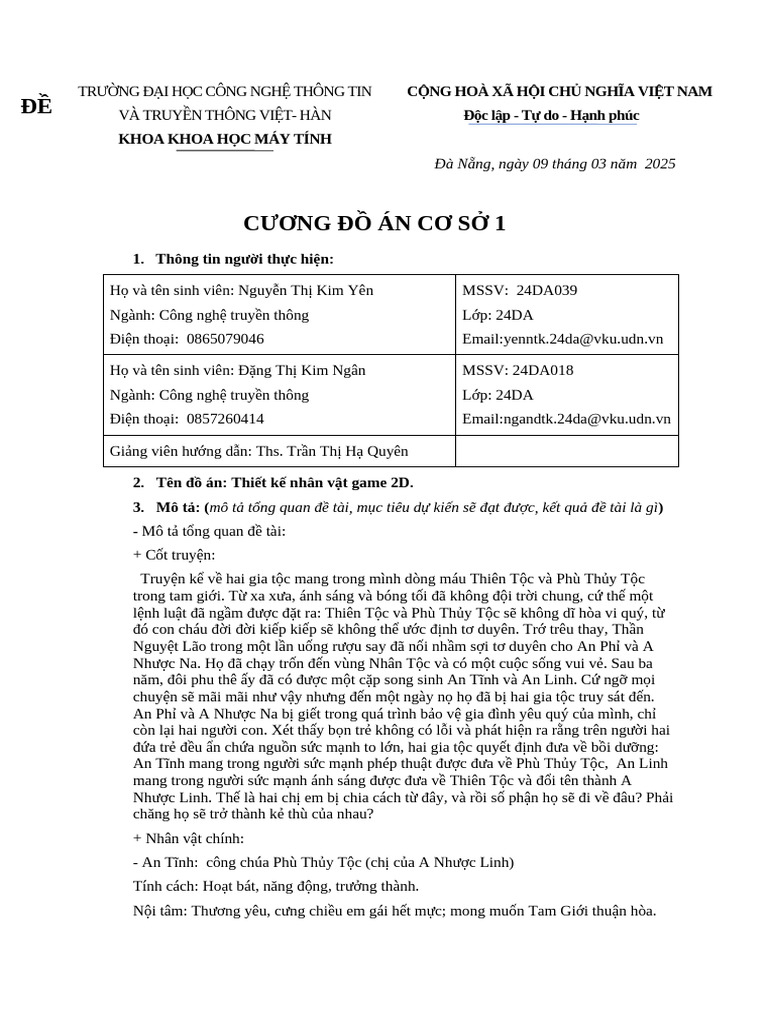 KHMT_De_Cuong_Do_An_Co_So_1 | PDF
