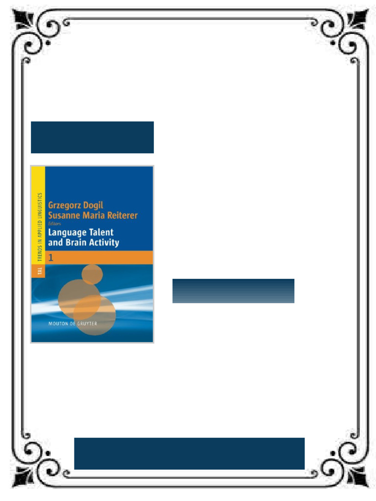 Language talent and brain activity 1st Edition Grzegorz Dogil ebook ...