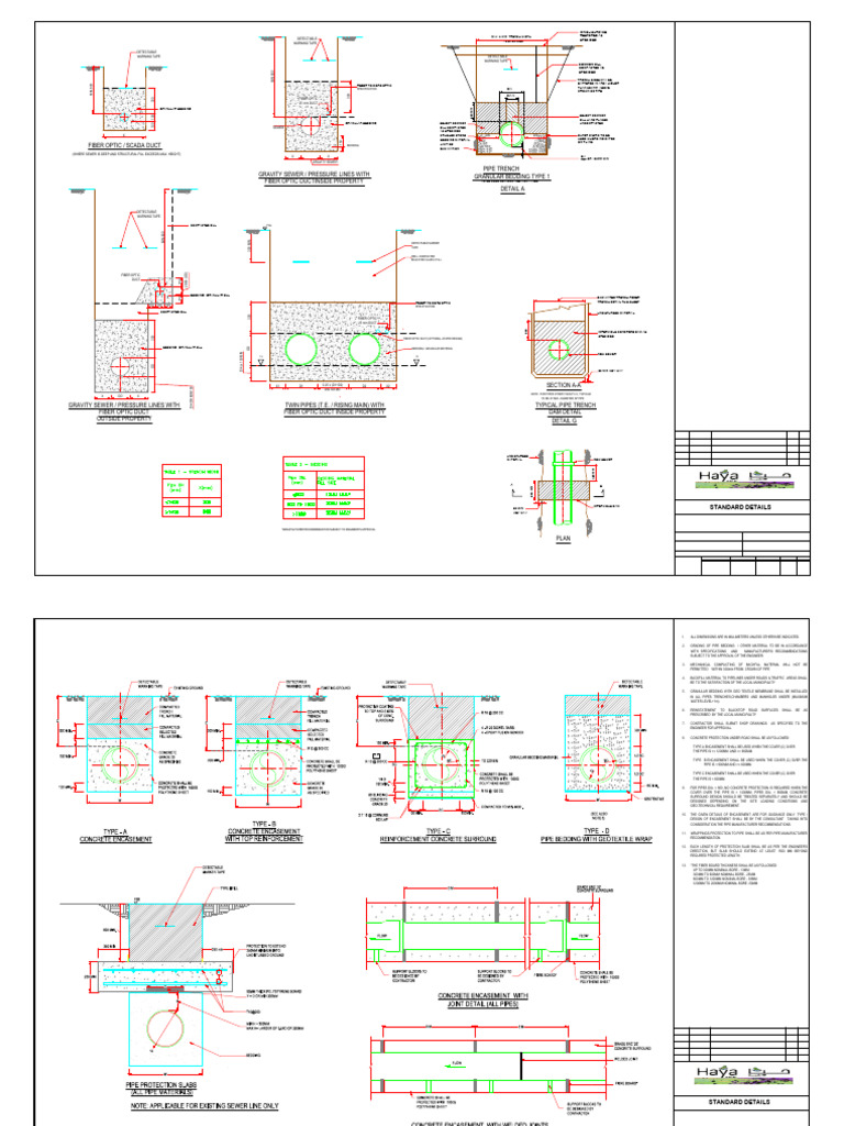 Civil Dwgs - Sewer Network | PDF | Pipe (Fluid Conveyance) | Sanitary Sewer