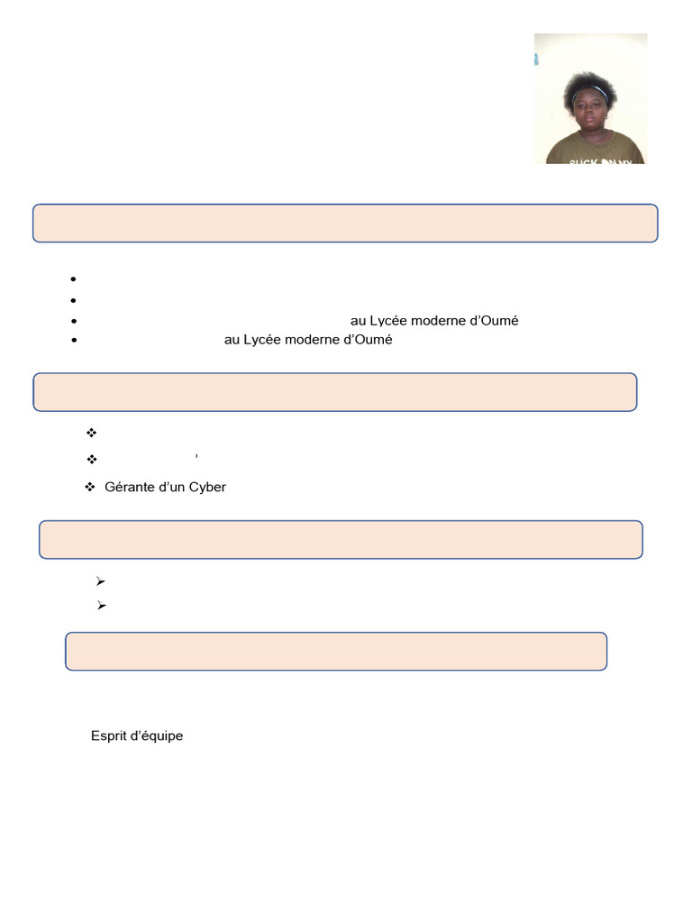 Profil professionnel de Korine Yao | PDF
