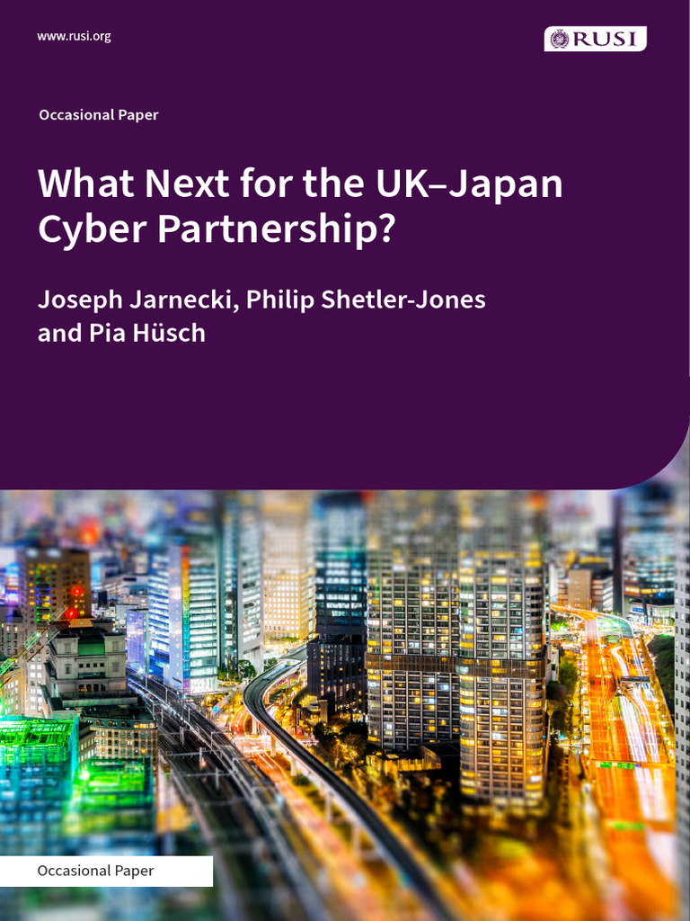Future of UK-Japan Cyber Partnership | PDF | Computer Security | Security