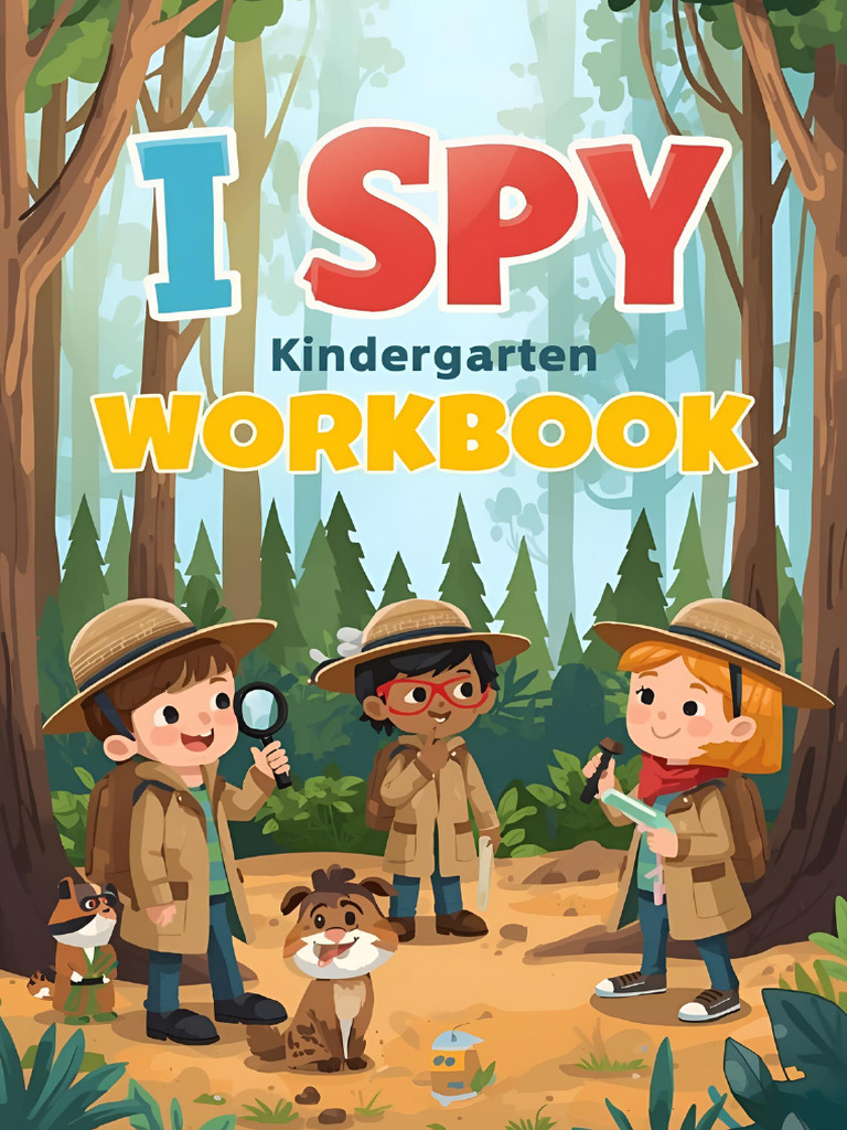 Fun and Colorful Kindergarten Math I Spy Counting Workbook | PDF