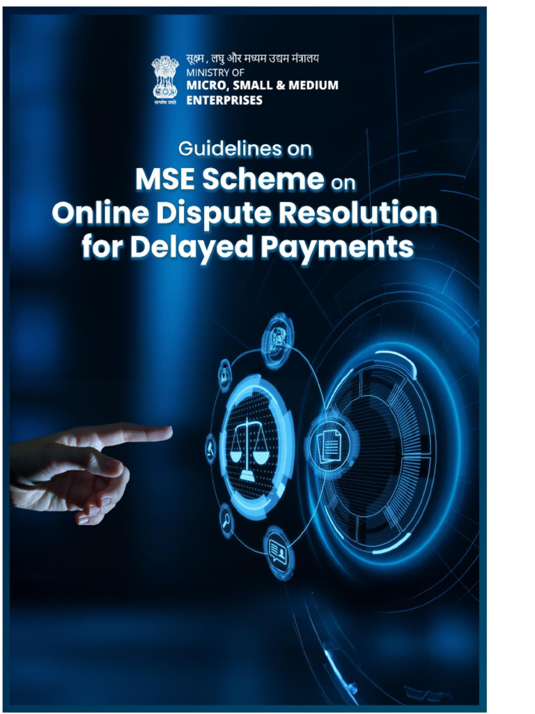 MSE Scheme On ODR For Delayed Payment Guidelines | PDF | Mediation